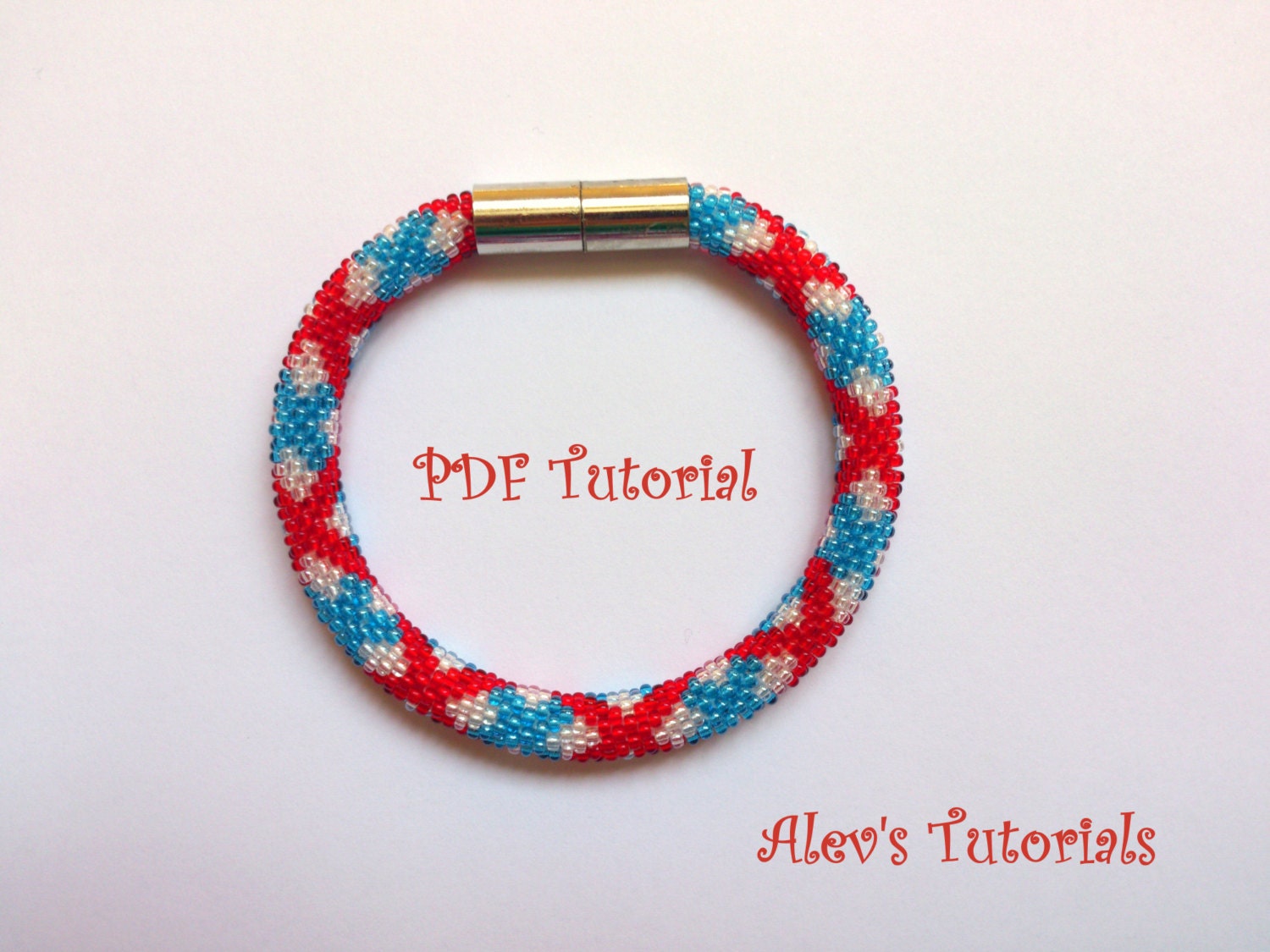 Cross Colors - Crochet Bead Bracelet Pattern - Crochet Bead Bracelet ...