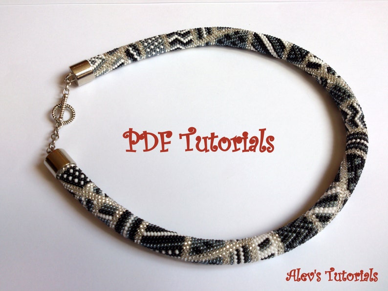 Blind Guardian - Crochet Bead Necklace Pattern - Crochet Bead Necklace Tutorial - Necklace ...