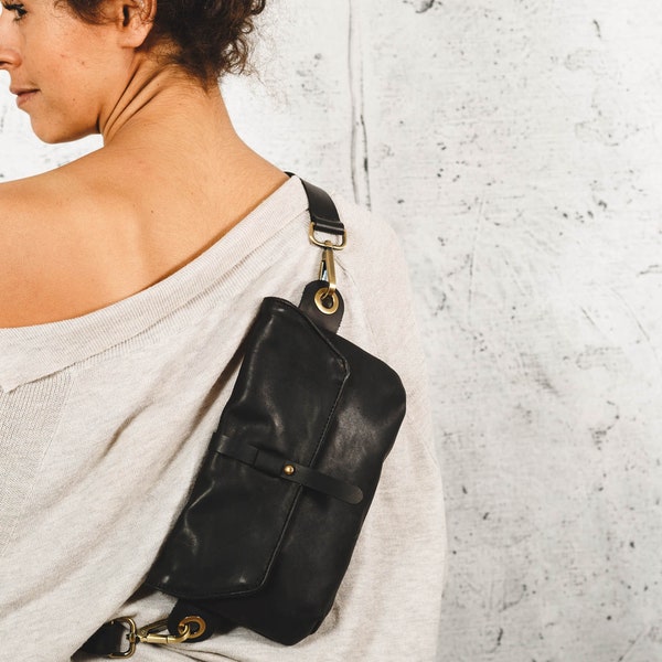 Leather Hip Bag - Etsy