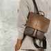 Vegan Leather Backpack - Etsy