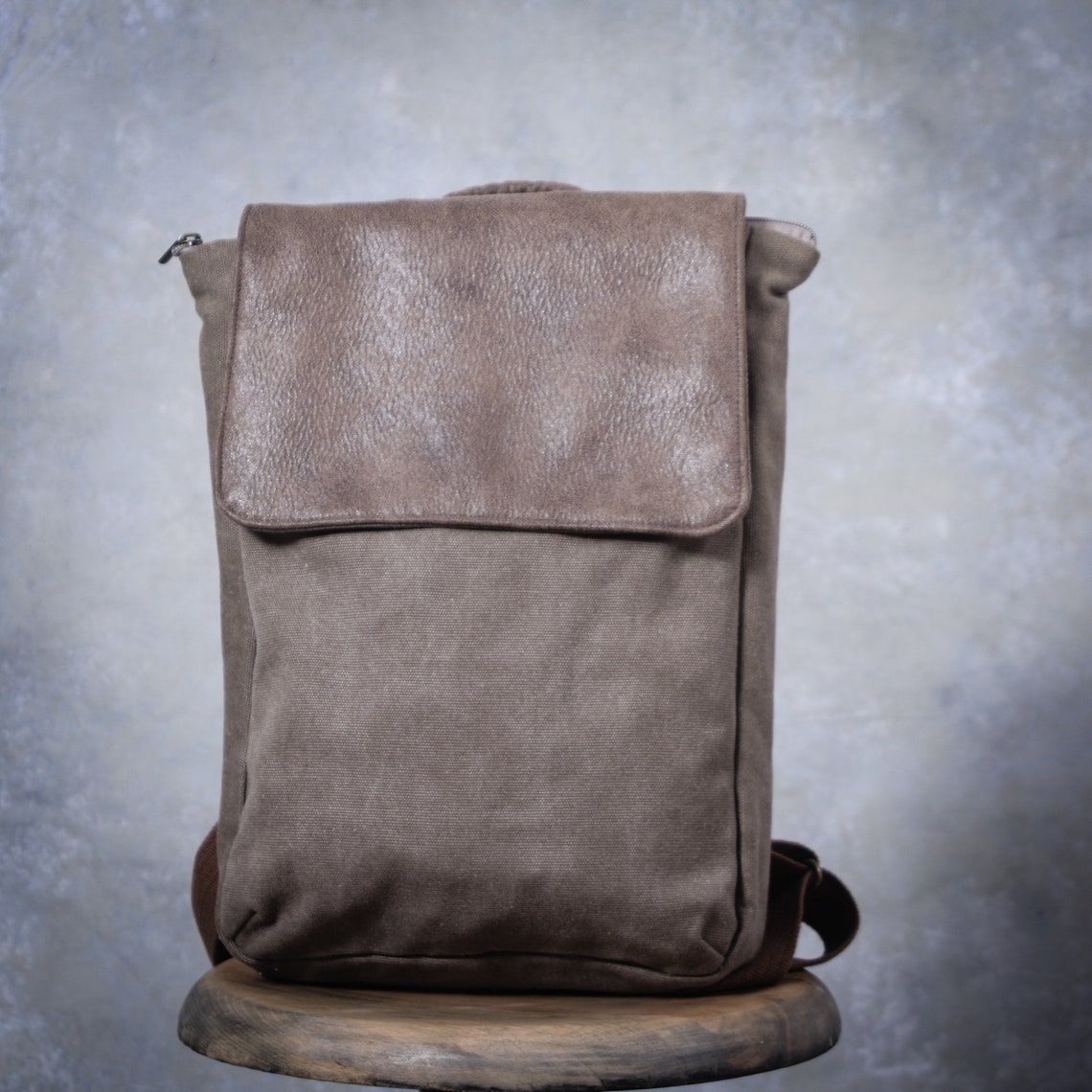 Vegan Leather Laptop Backpack - Etsy