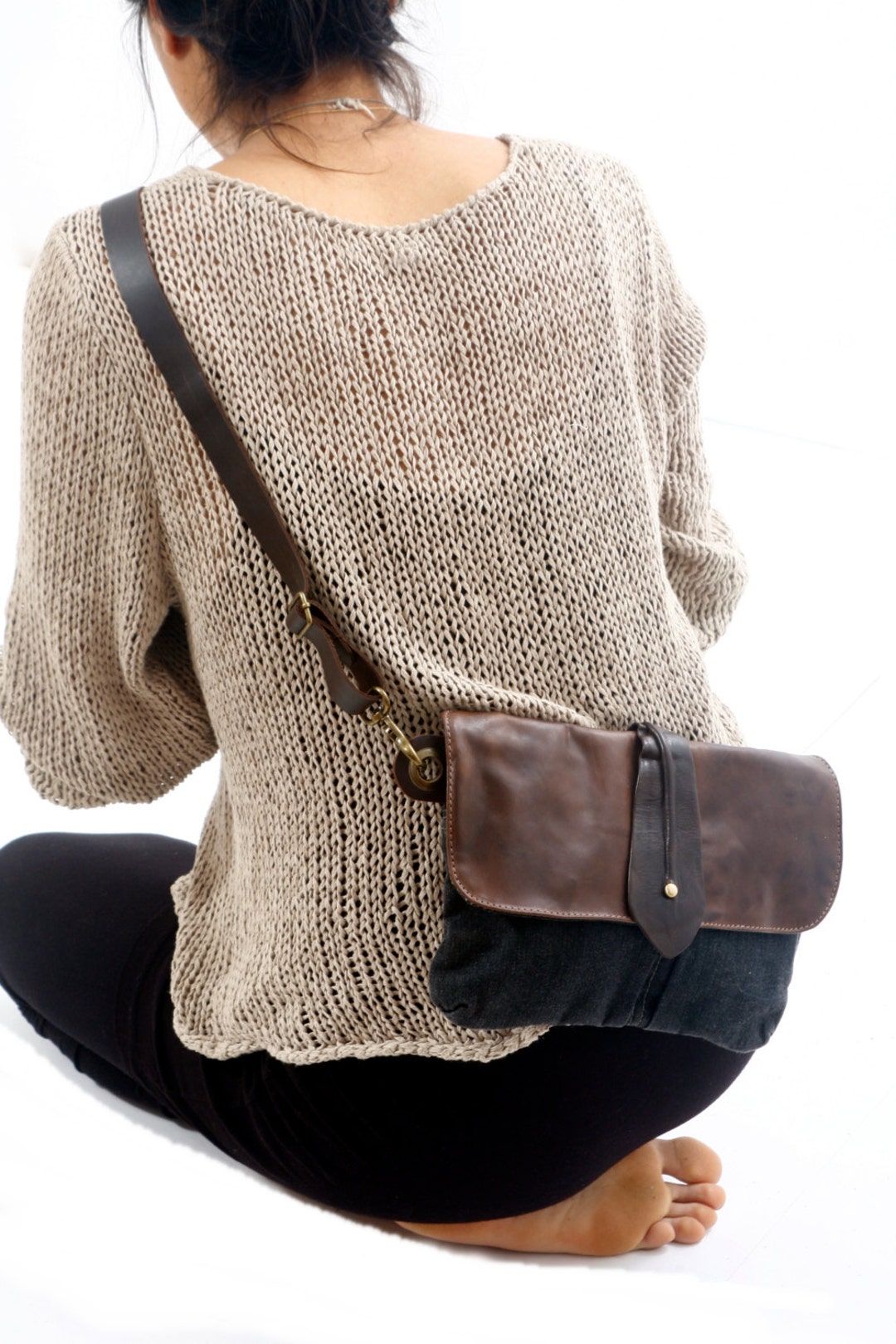 LARGE FANNY PACK, Leather Hip Bag - Etsy