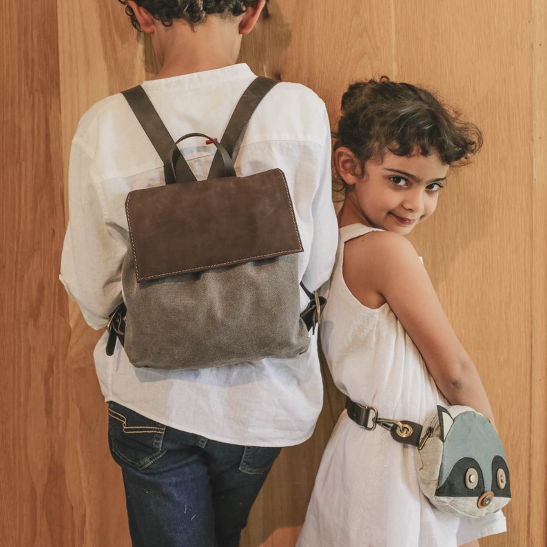 Set Woodland Animal BagsBackpack and Hip Bag | Etsy