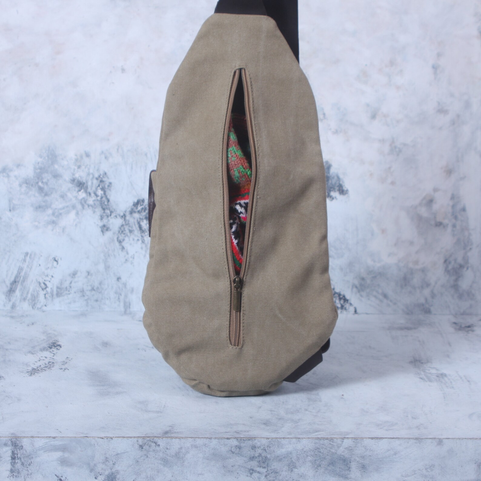 Leather Sling Backpack Leather Sling Bag for Women Leather | Etsy