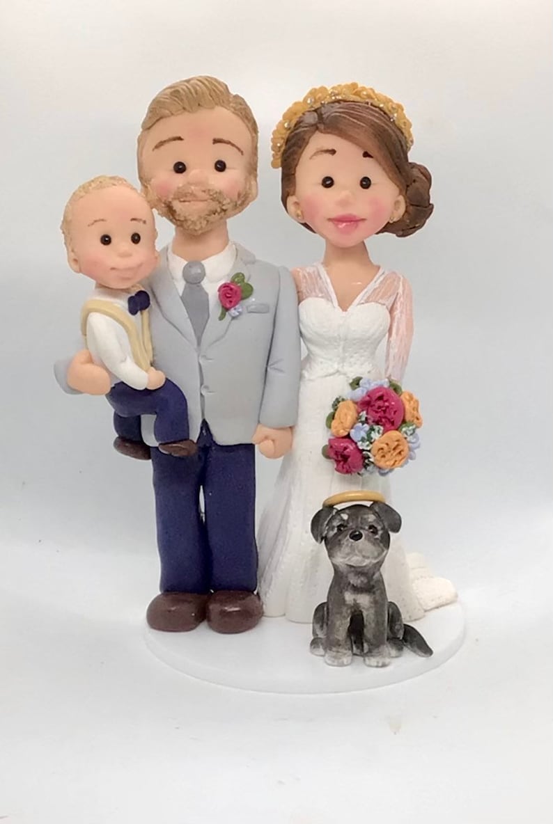 Bride and Groom Wedding Cake Toppers Personalised and Custom - Etsy