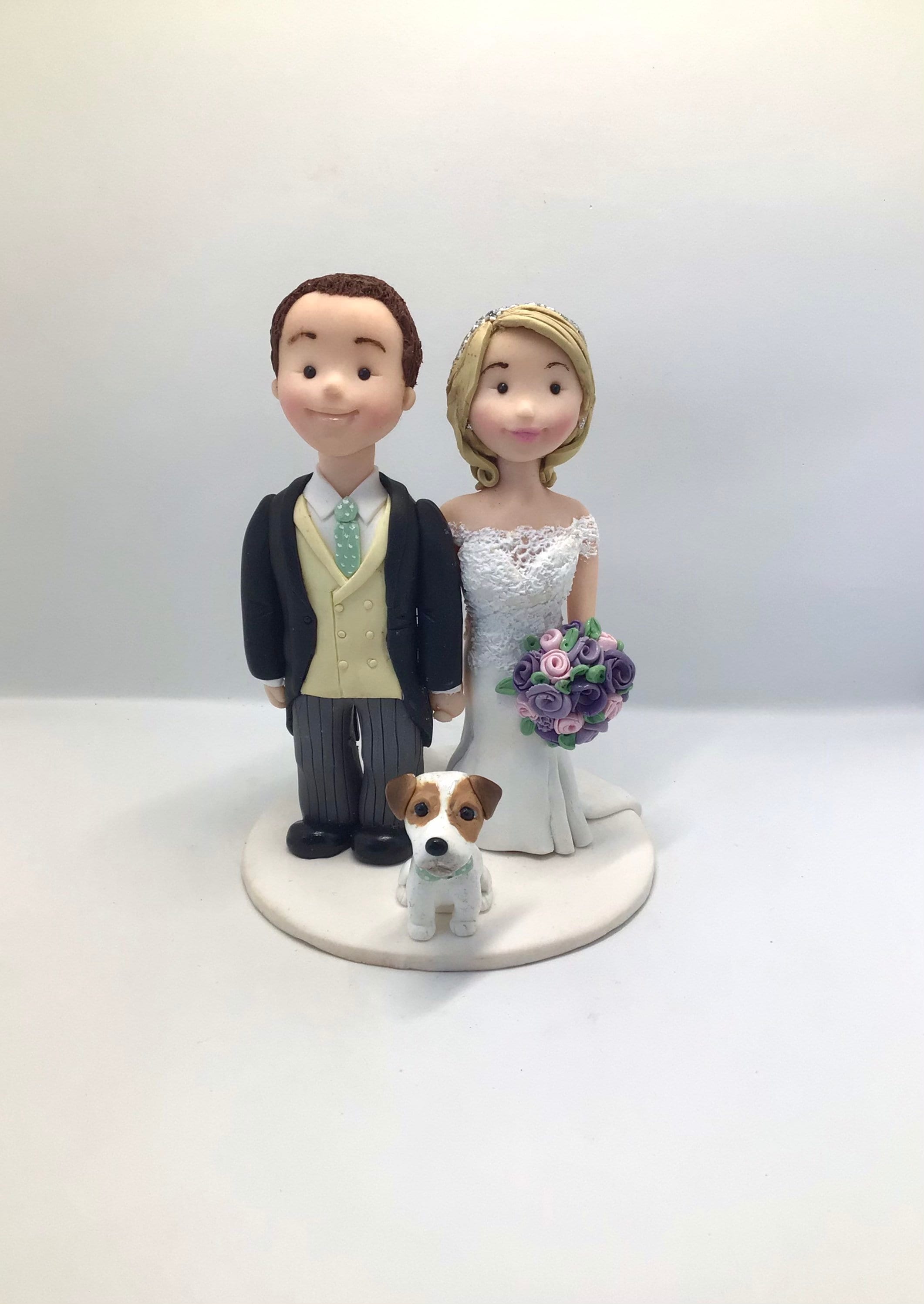 Bride and Groom Wedding Cake Toppers Personalised and Custom | Etsy UK
