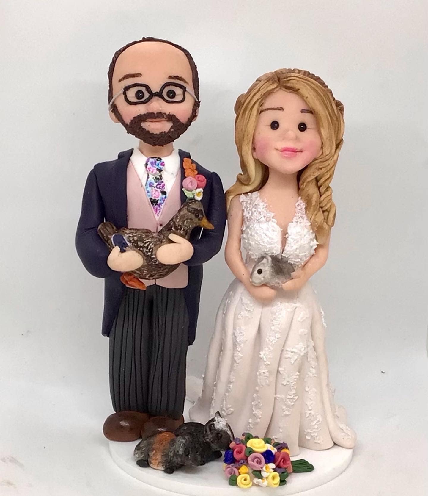 Bride and Groom Wedding Cake Toppers Personalised and Custom - Etsy