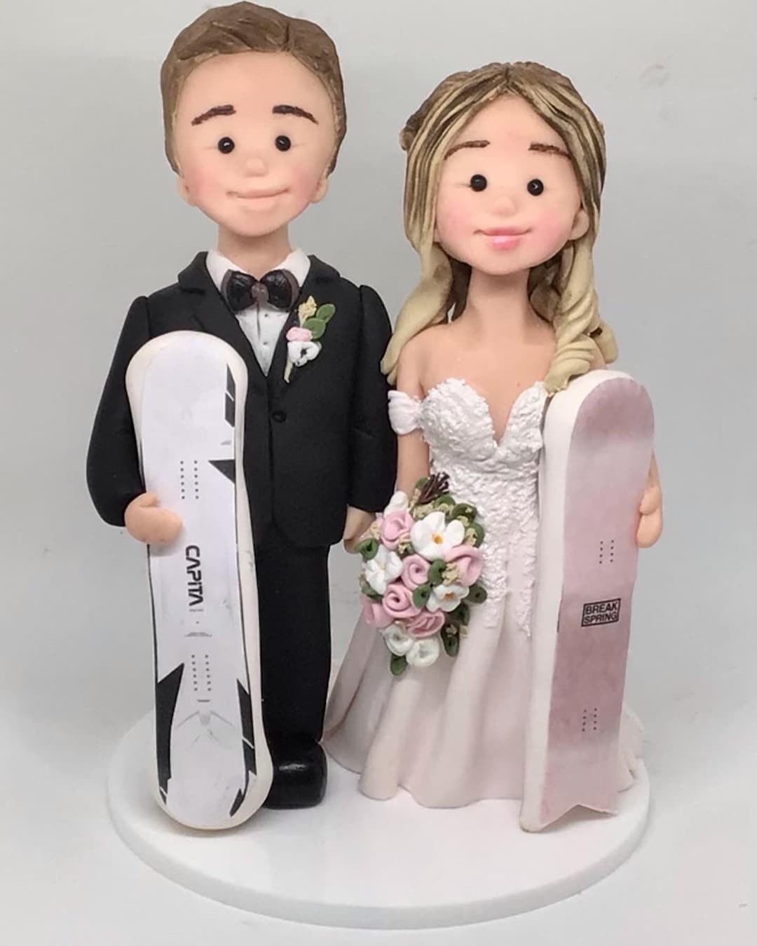 Personalised Wedding Cake Topper, Custom Wedding Cake Topper, Bride and ...