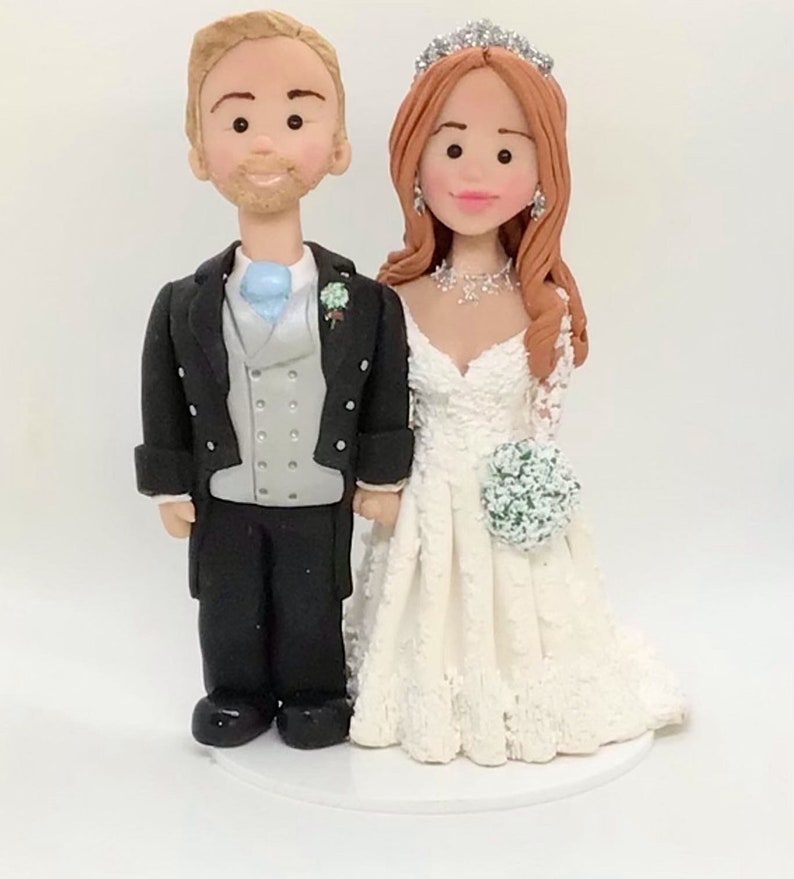 Personalised Wedding Cake Topper, Custom Wedding Cake Topper, Bride and ...