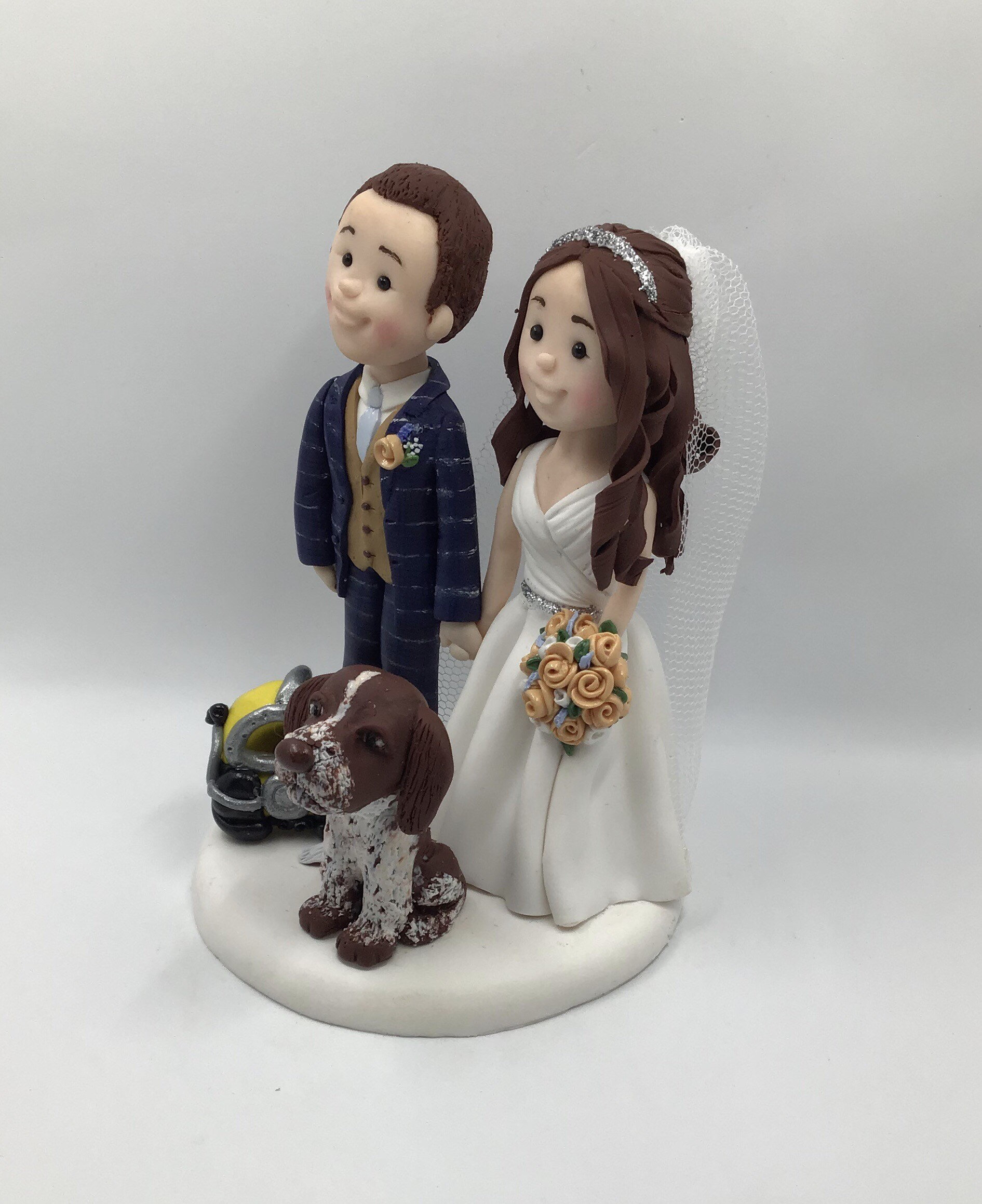 Personalised Wedding Cake Topper, Custom Wedding Cake Topper, Bride and ...