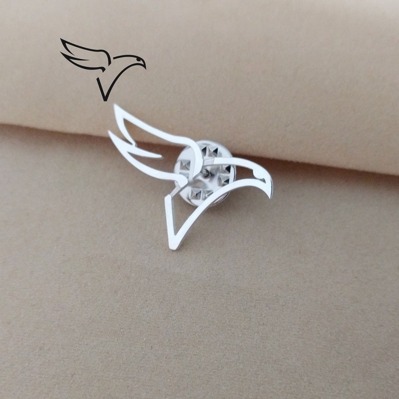 Personalized Logo Lapel Pin, Custom Silver Business Logo Lapel Pin ...