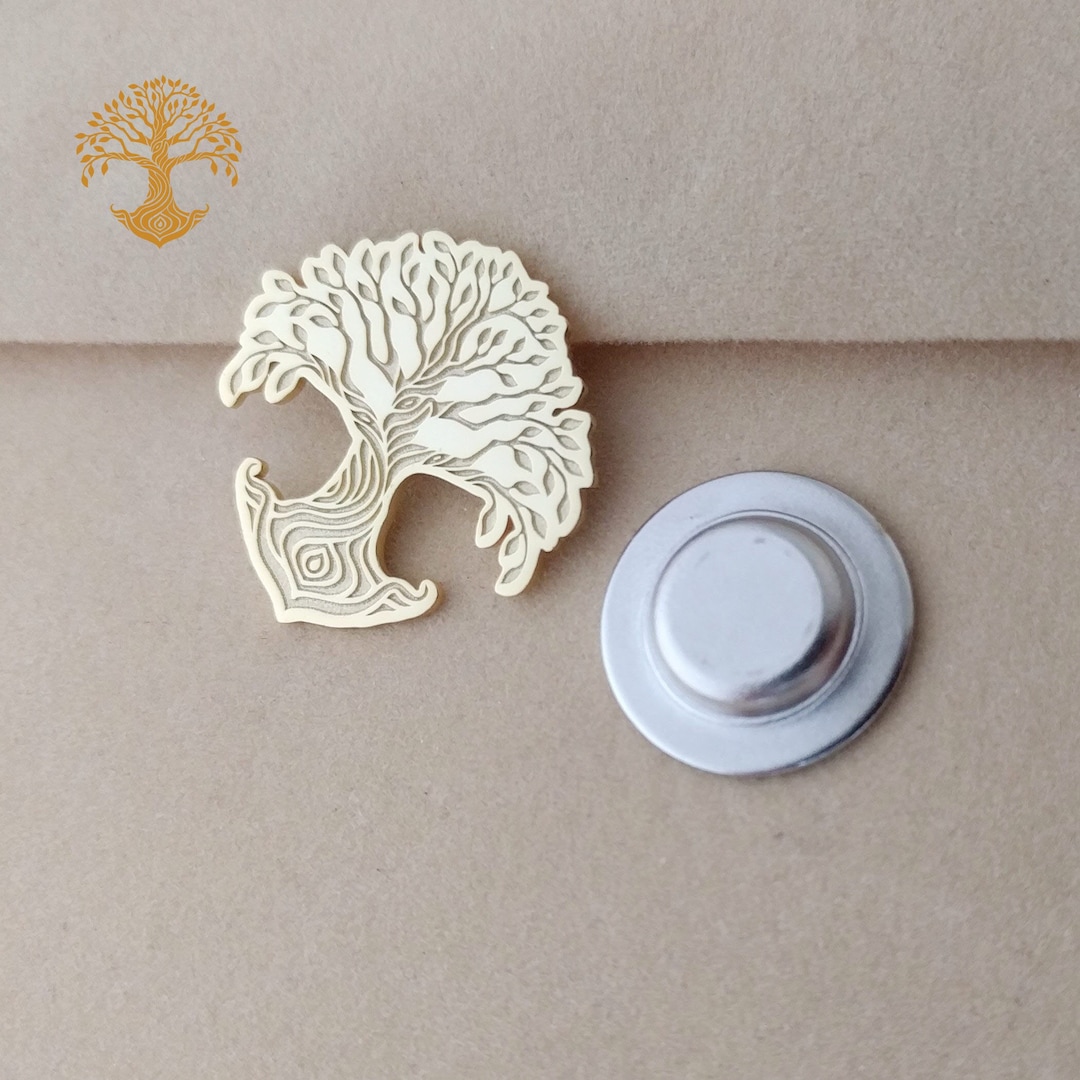 Magnetic Logo Lapel Pin, Custom Business Logo Badge, Company Artwork ...