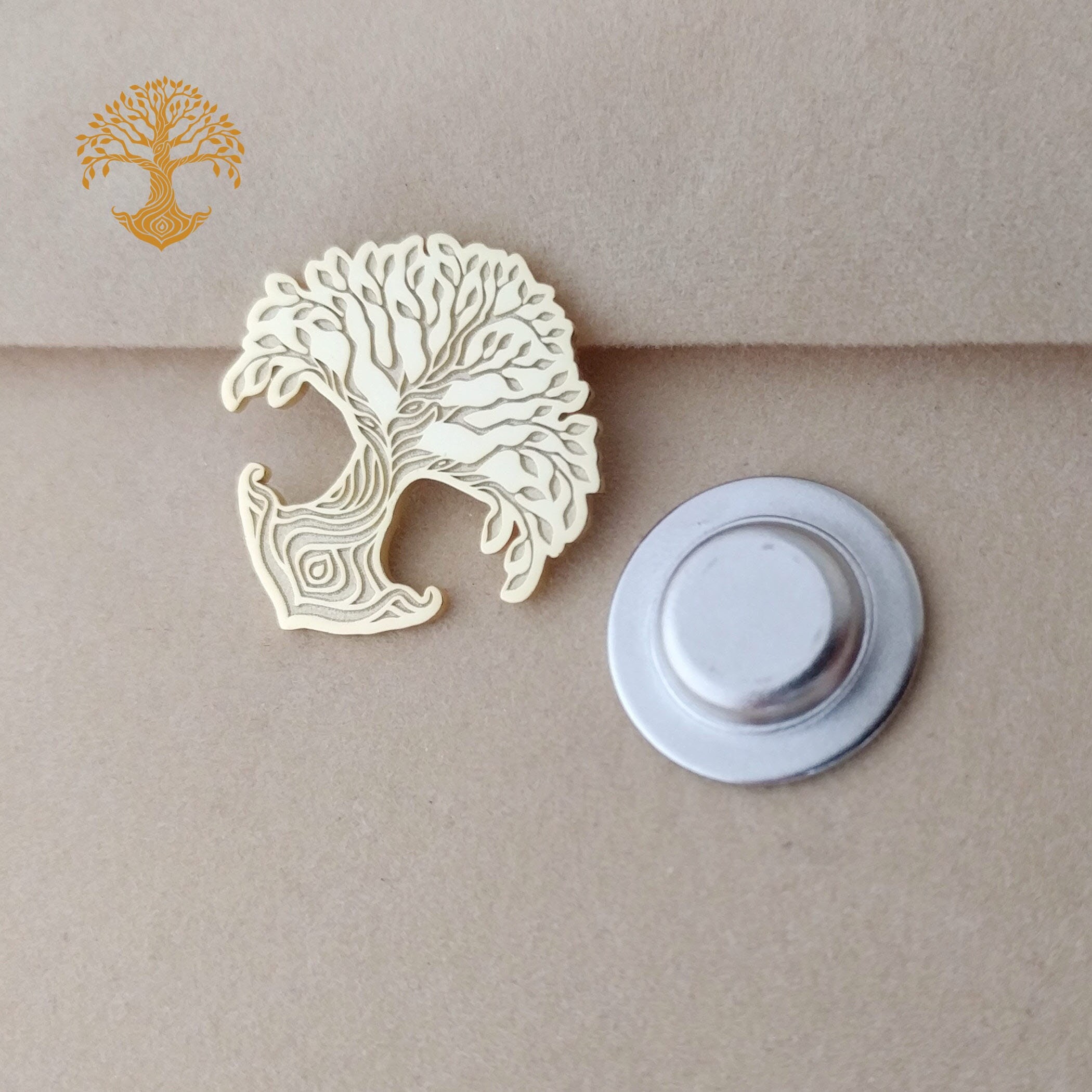 Magnetic Logo Lapel Pin, Custom Business Logo Badge, Company Artwork ...