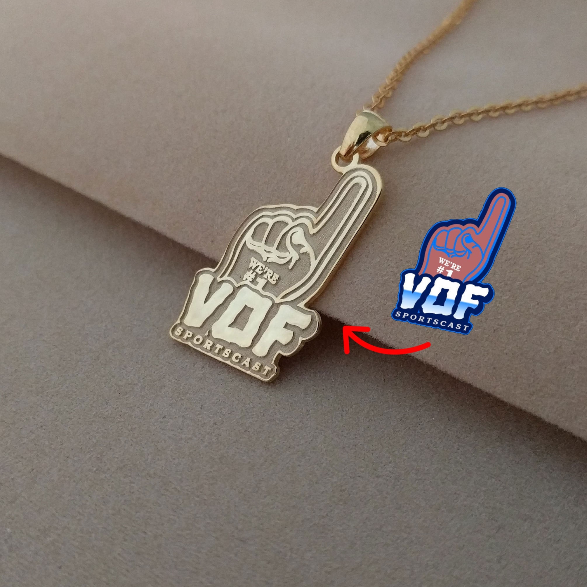 Business Logo Necklace, Custom Your Logo Necklace, Personalized Company ...