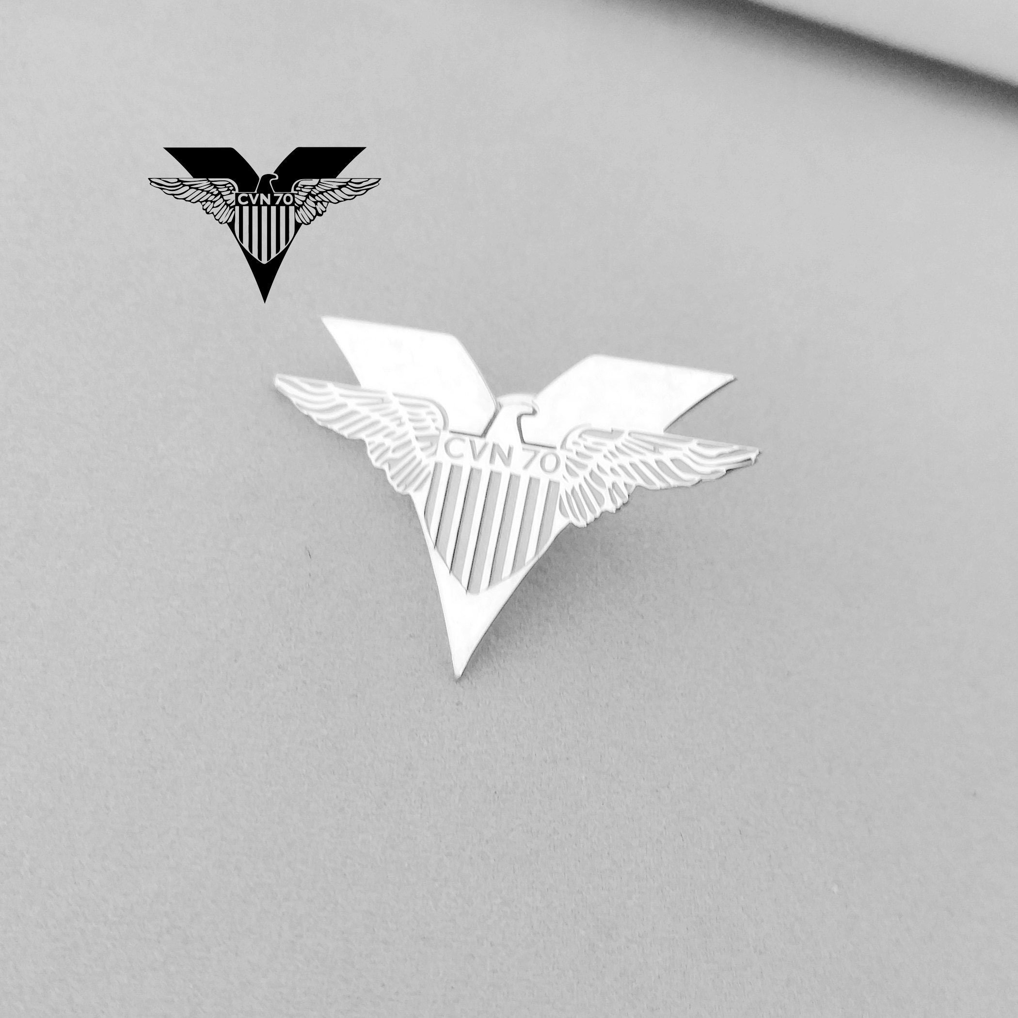 Silver Logo Lapel Pin, Personalized Business Logo Badge, Company ...