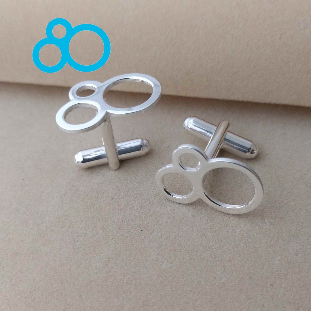 Custom Company Logo Cufflinks, Silver Business Logo Cufflinks, Company ...