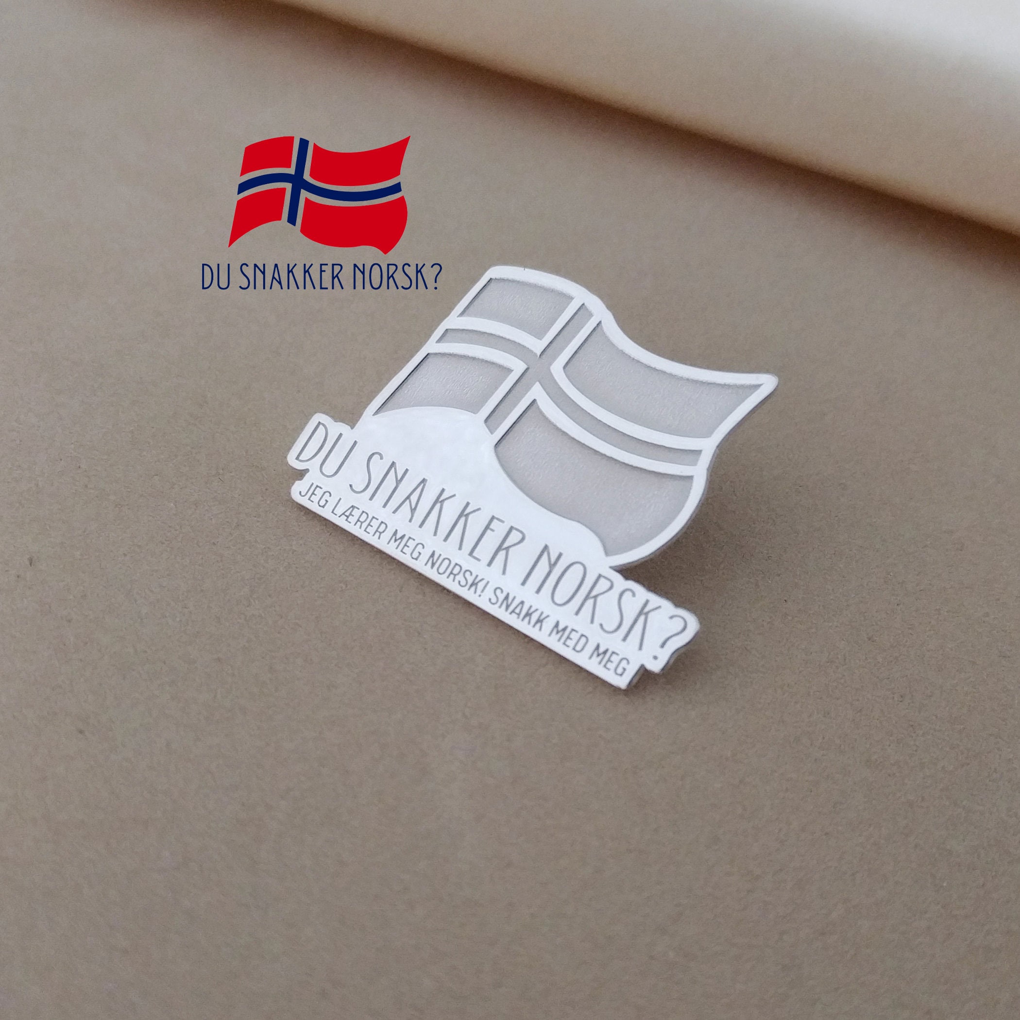 Silver Logo Lapel Pin, Personalized Business Logo Badge, Company ...