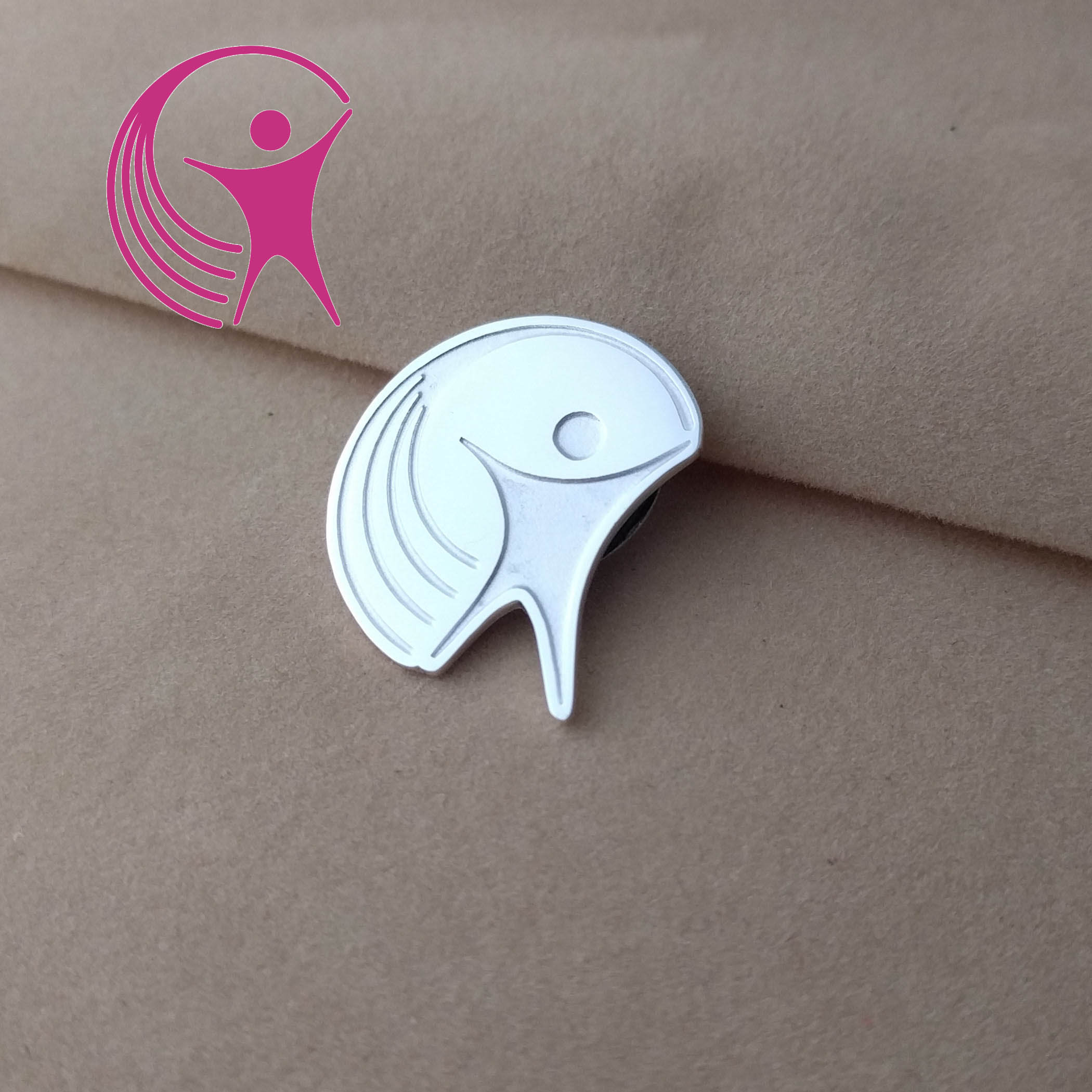 Magnetic Logo Lapel Pin, Custom Business Logo Badge, Company Artwork ...