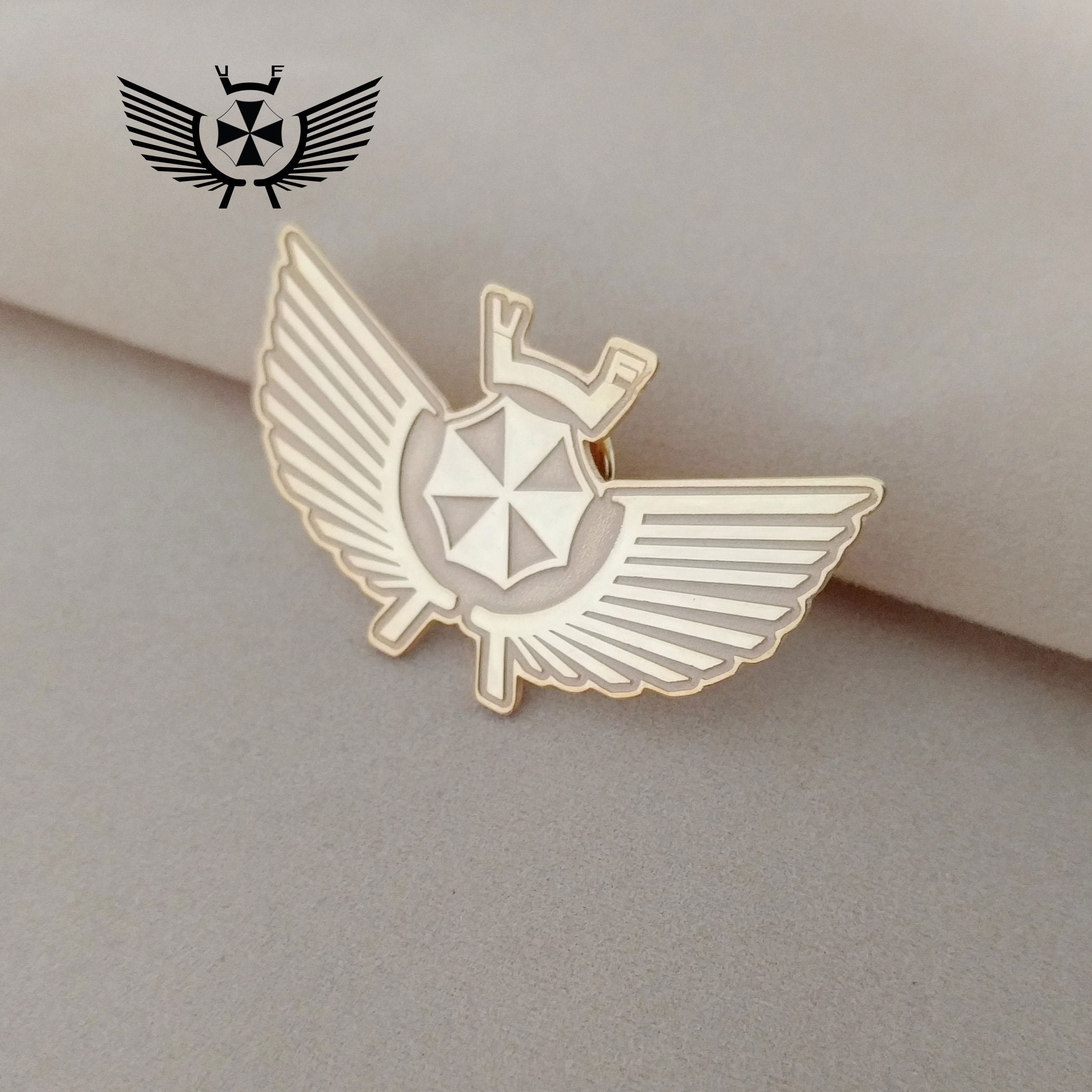 Silver Logo Lapel Pin, Personalized Business Logo Badge, Company ...