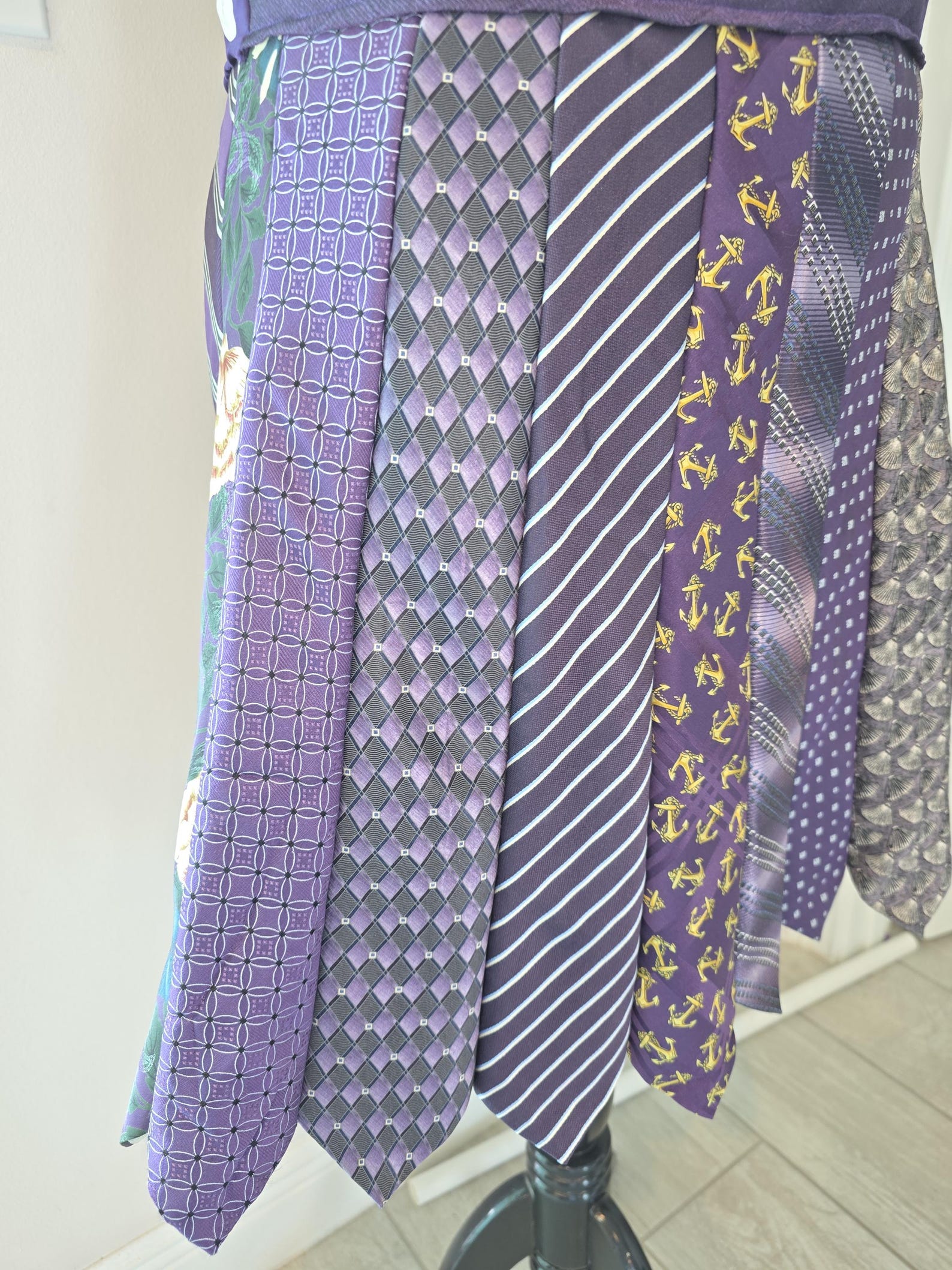 Upcycled Neck Tie Skirt Jenn's Original Design One of a Kind Made for ...