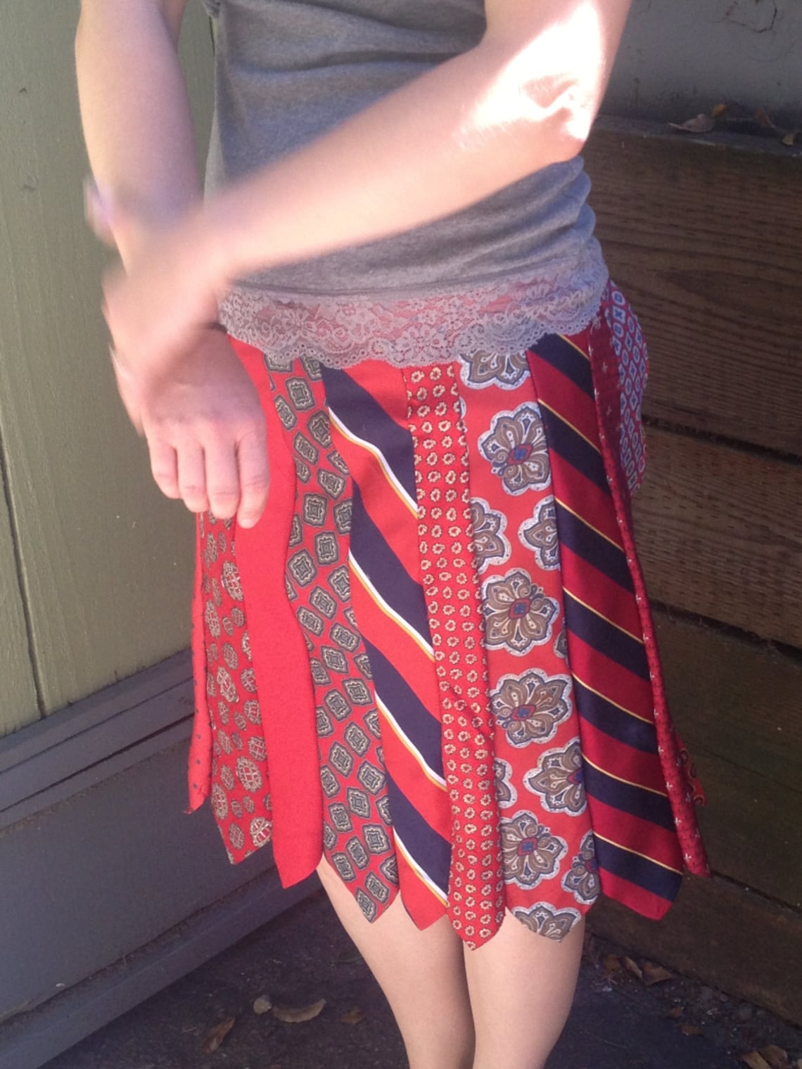 Upcycled Neck Tie Skirt Jenn's Original Design One of a Kind Made for ...