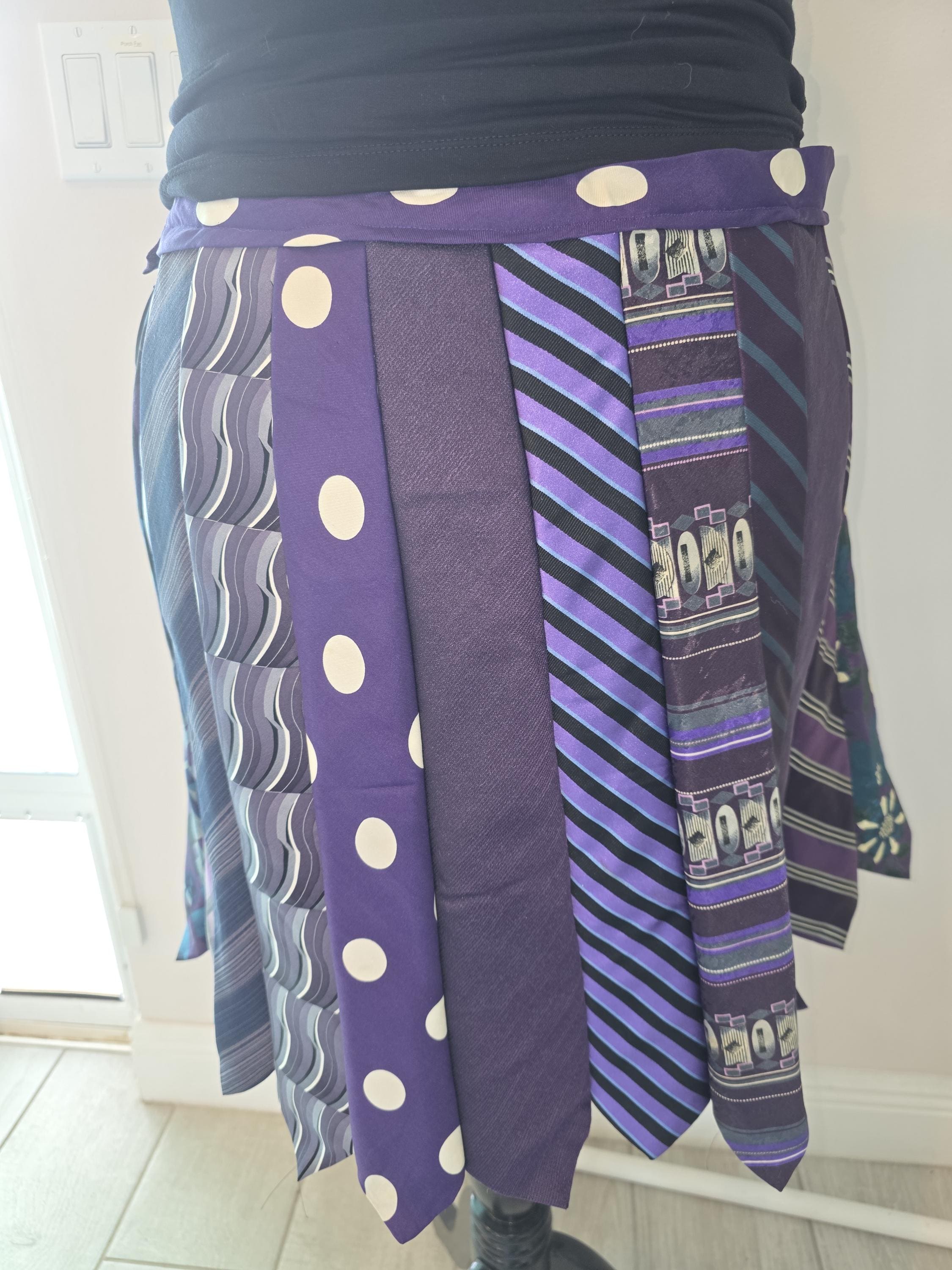 Upcycled Neck Tie Skirt Jenn's Original Design One of a Kind Made for ...
