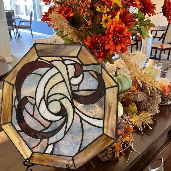 Octagon Stained Glass Window - Etsy