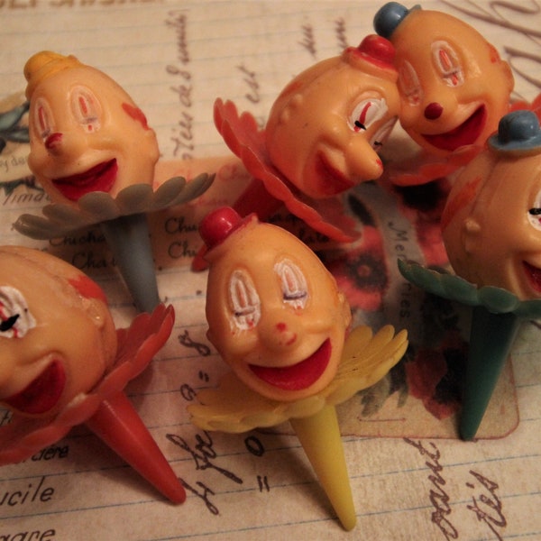 Clown Cake Toppers - Etsy