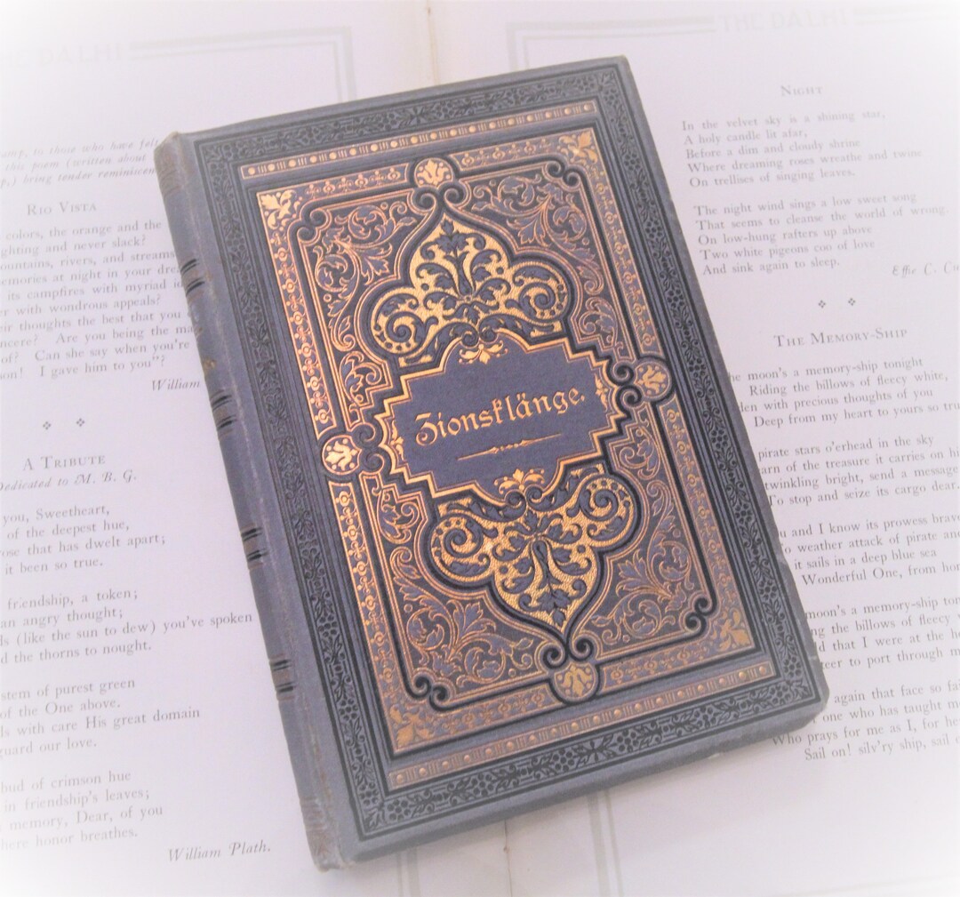 Zions Klange - Antique Religious Book of Christian Poems on Joy and ...