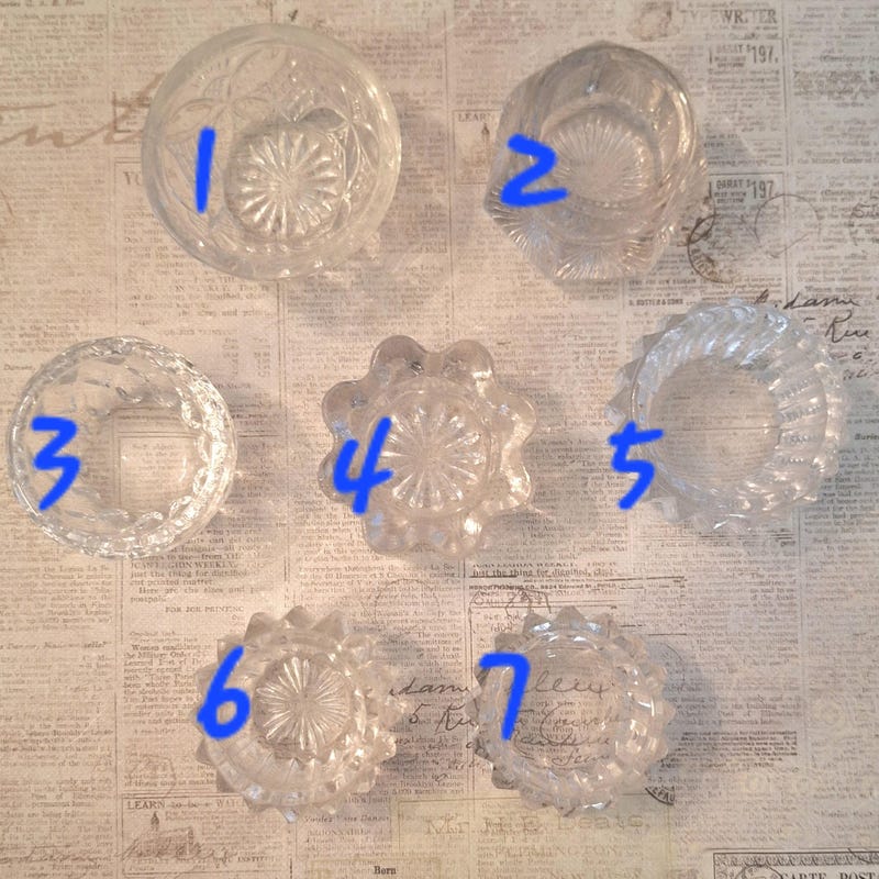 Vintage Cut Glass Salt - Etsy