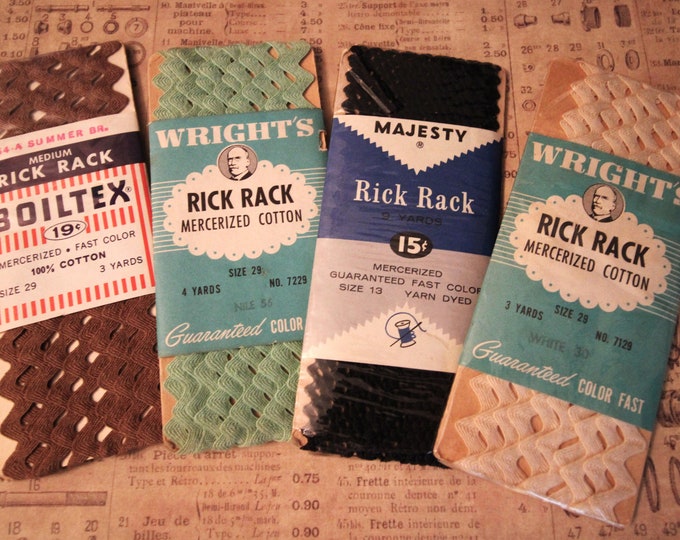 RESERVED FOR Nicky-vintage Rick Rack Lot - 19 Yds of Vintage Trim - Etsy