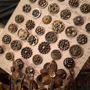 Victorian Steel Cut 42 Button Lot Antique Buttons - Etsy