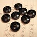 Victorian Luster Buttons Blk Glass Buttons With Silver Luster Antique ...