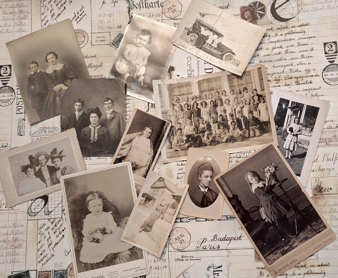 Antique Sepia Photo Lot 1860-1940 Portrait Photography - Etsy