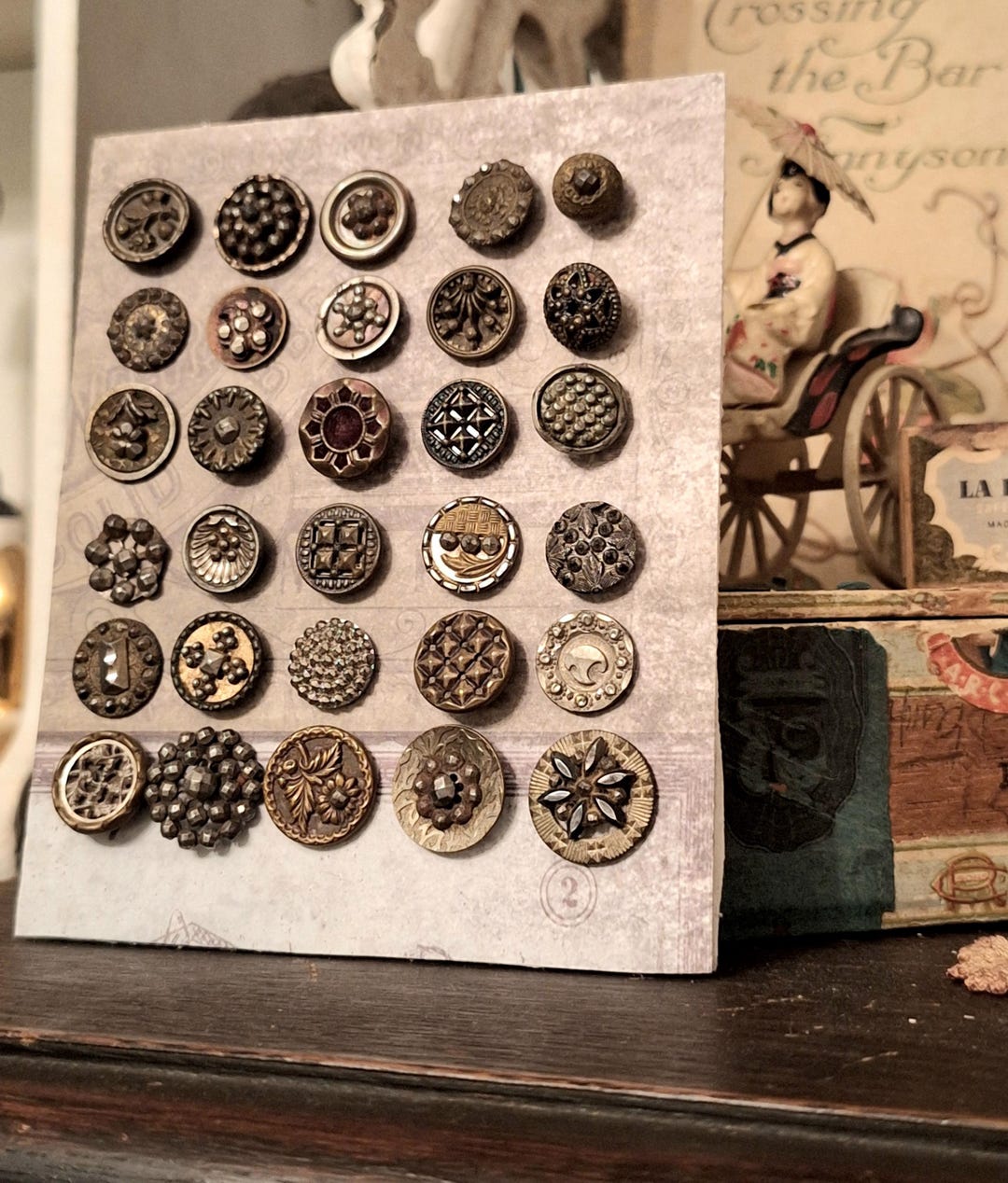 Antique Metal Button Lot of 30 Victorian and Edwardian Buttons - Etsy