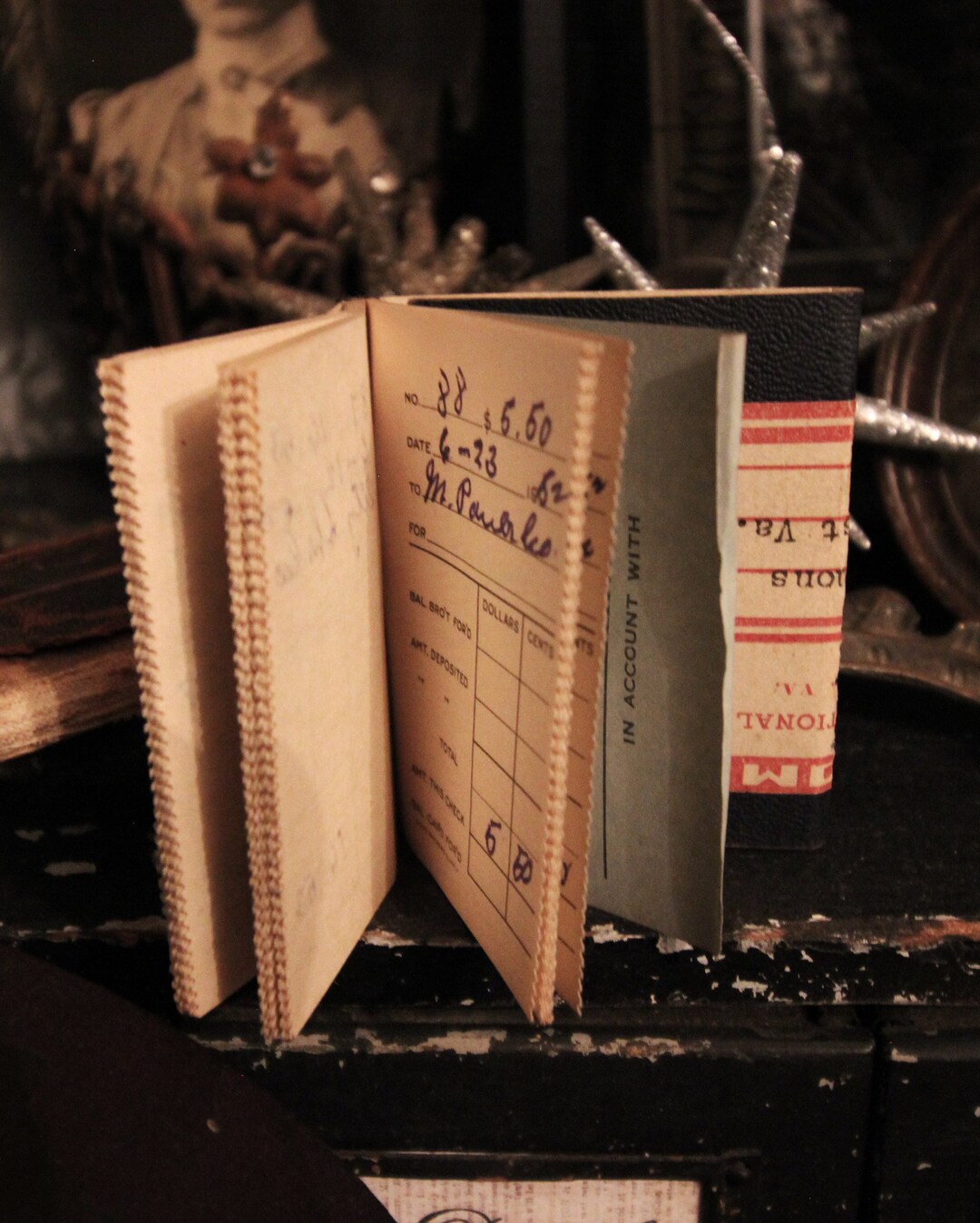 Folded Check Register 1952 Check Register Ephemera - Etsy
