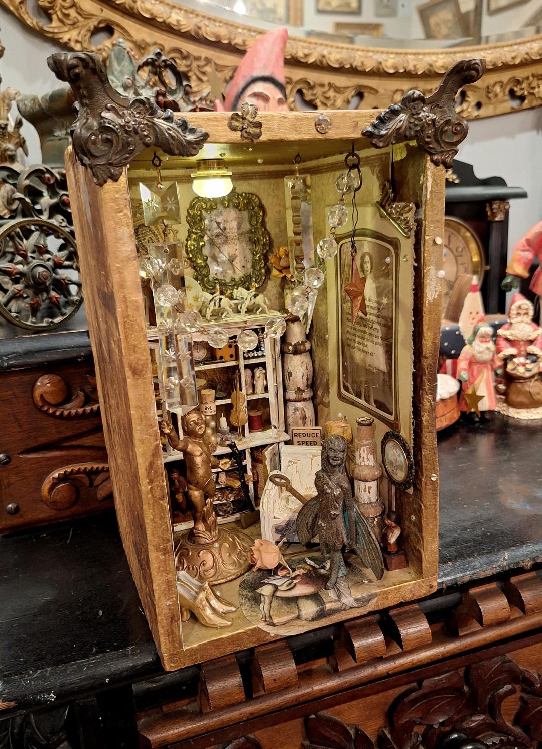 OOAK Fairy Shadowbox Hand-assembled Dreambox With Vintage Contents - Etsy