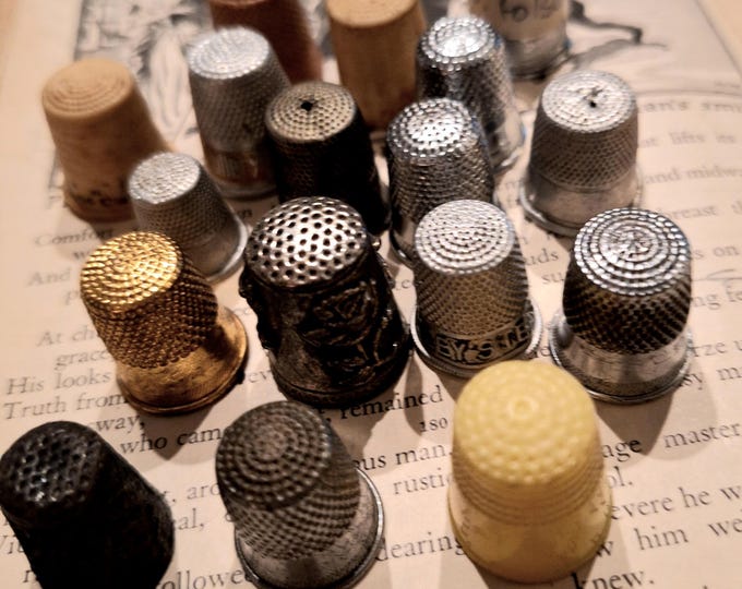 Antique Thimble Lot of 17 - Old Thimble Lot - Etsy