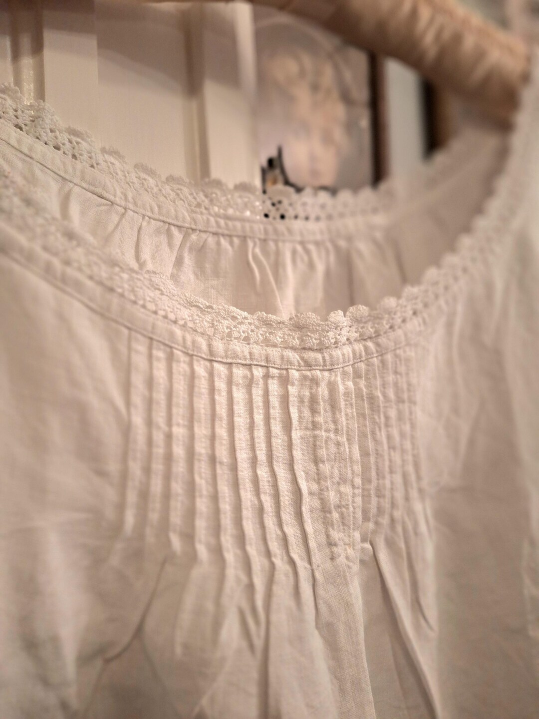 Antique White Linen Nightgown Antique Lingerie - Etsy