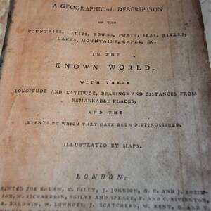 YOUR CHOICE-1796 Printed Map Engravings of 5 Continents Available ...