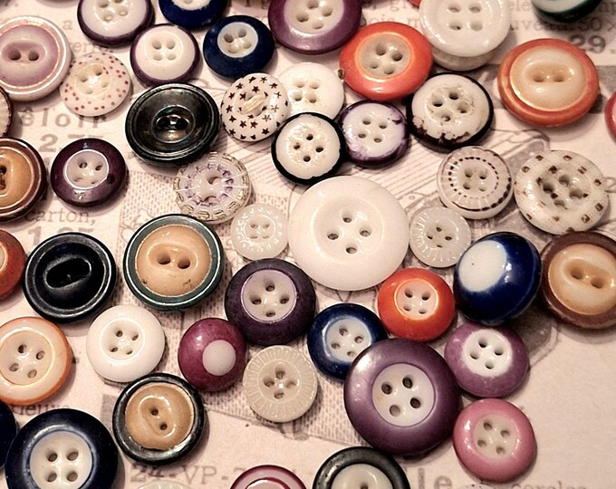 94 Antique China Buttons From the 1930s - Glass Button Lot - Etsy