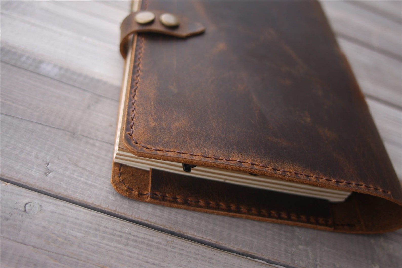 Leather Journal Refillable Personalized Large Leather | Etsy