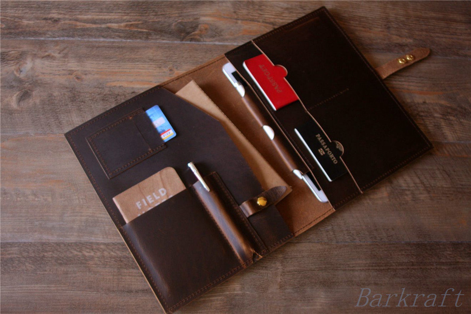 Personalized A5 Leather Portfolio Women Travel Gifts Padfolio | Etsy