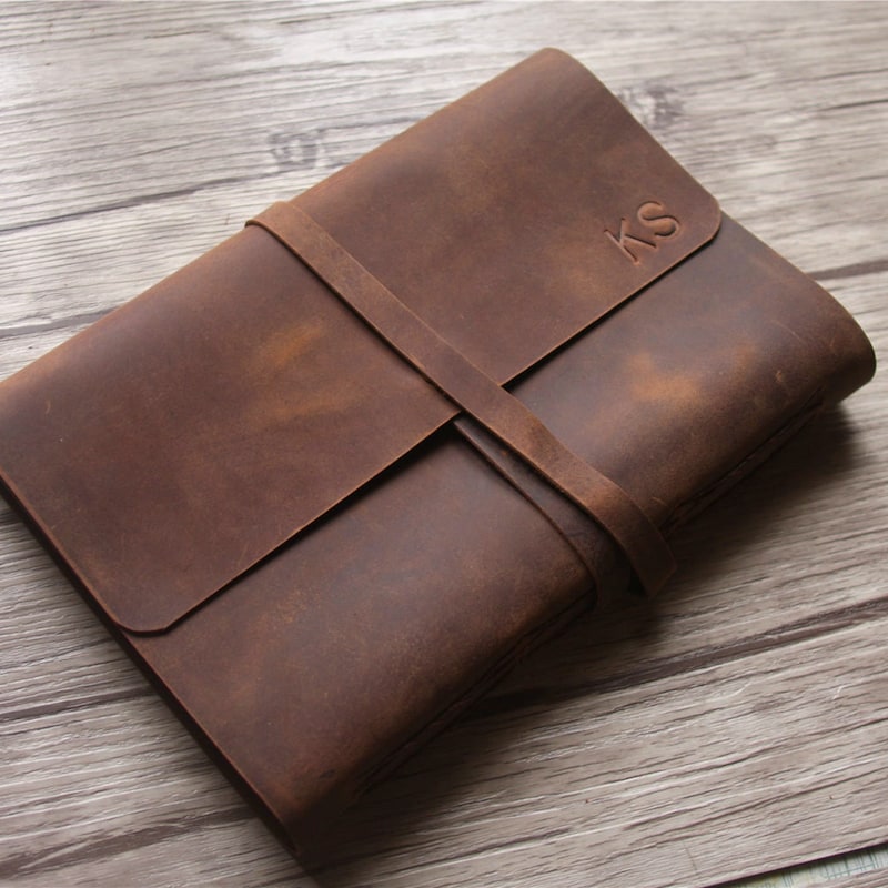 Leather Bound Notebook - Etsy