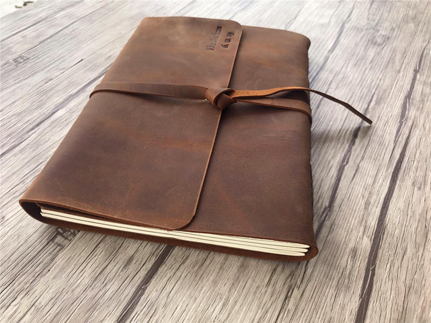 8x10 Photo Album Leather Scrapbook Personalized Wedding | Etsy