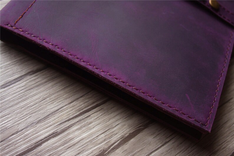 Purple Leather Laptop Case Personalized Macbook Cover 13 | Etsy