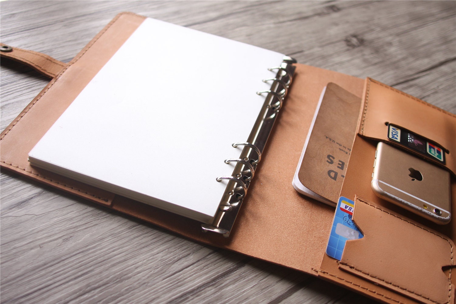 Italian Vegan Leather Journal Refillable Personalized A5 - Etsy