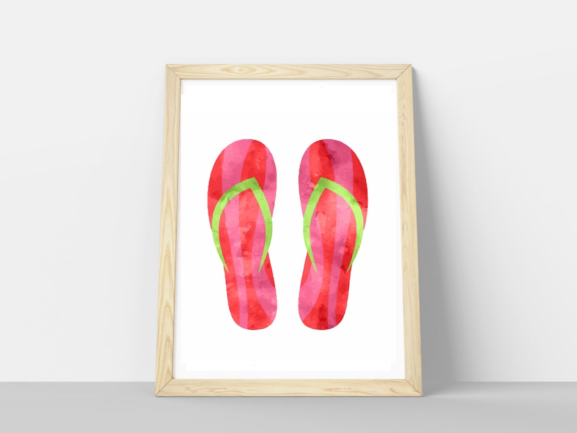 Beach Decor Flip Flop Decor Flip Flop Wall Art Beach Wall | Etsy