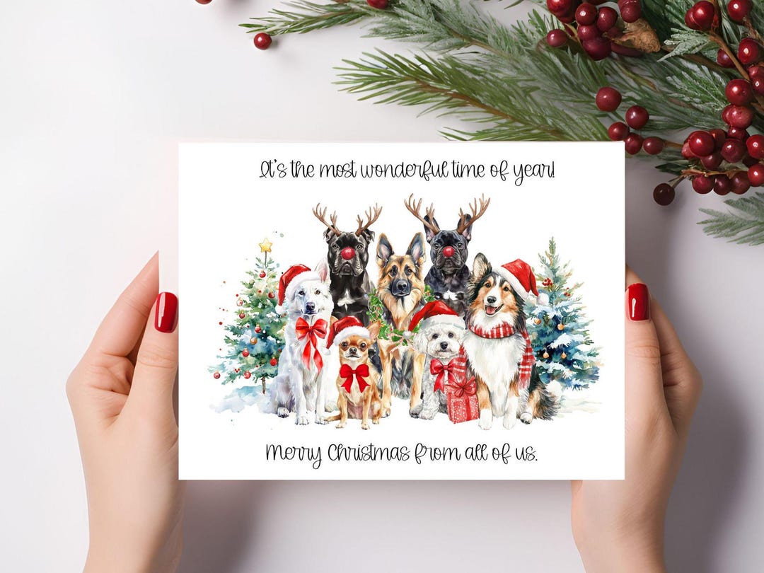 Christmas Co-worker Card, Christmas Card From All of Us, From All of Us ...