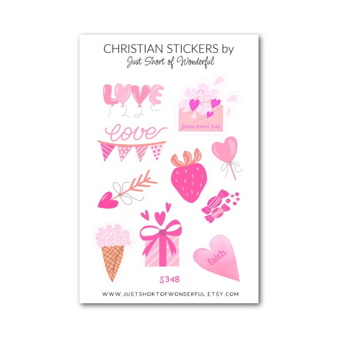 Christian Stickers, Christian Sticker Sheet, Vinyl Sticker, Bible Verse ...